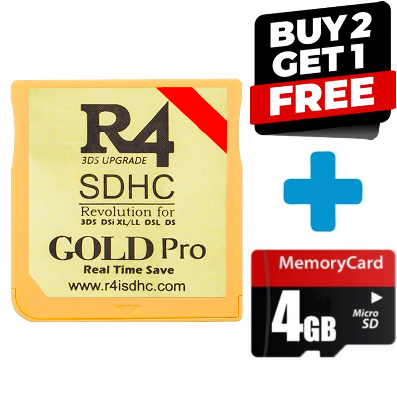 R4i Gold Pro and 4GB Micro SD Card. R4i Gold 3DS