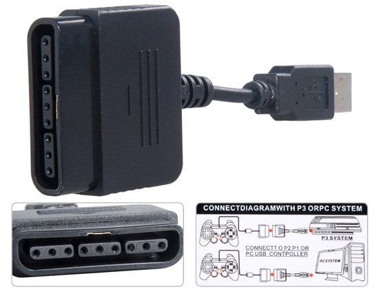 PS2 to PS3 Controller Adapter. Use your Playstation 2 Controllers On ...
